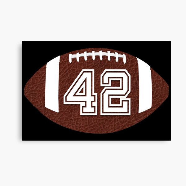 "American Football Jersey No 42 Uniform Back Number #42" Canvas Print ...