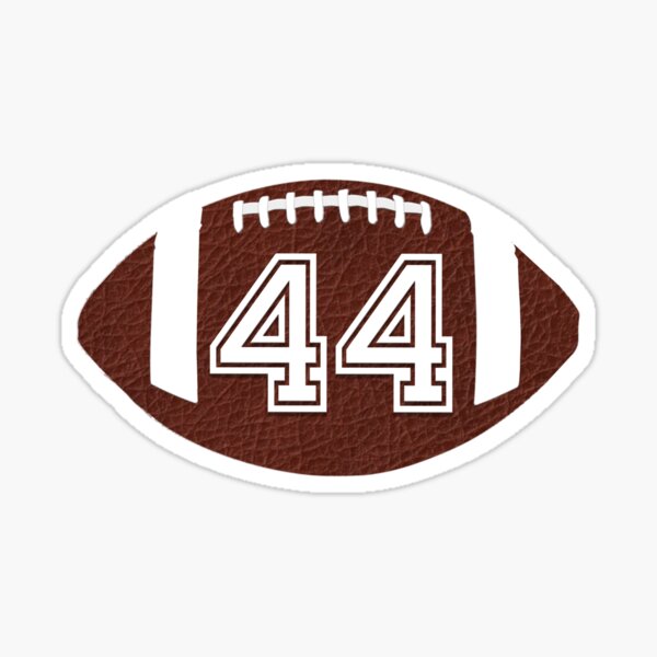 "American Football Jersey No 44 Uniform Back Number #44" Sticker by ...