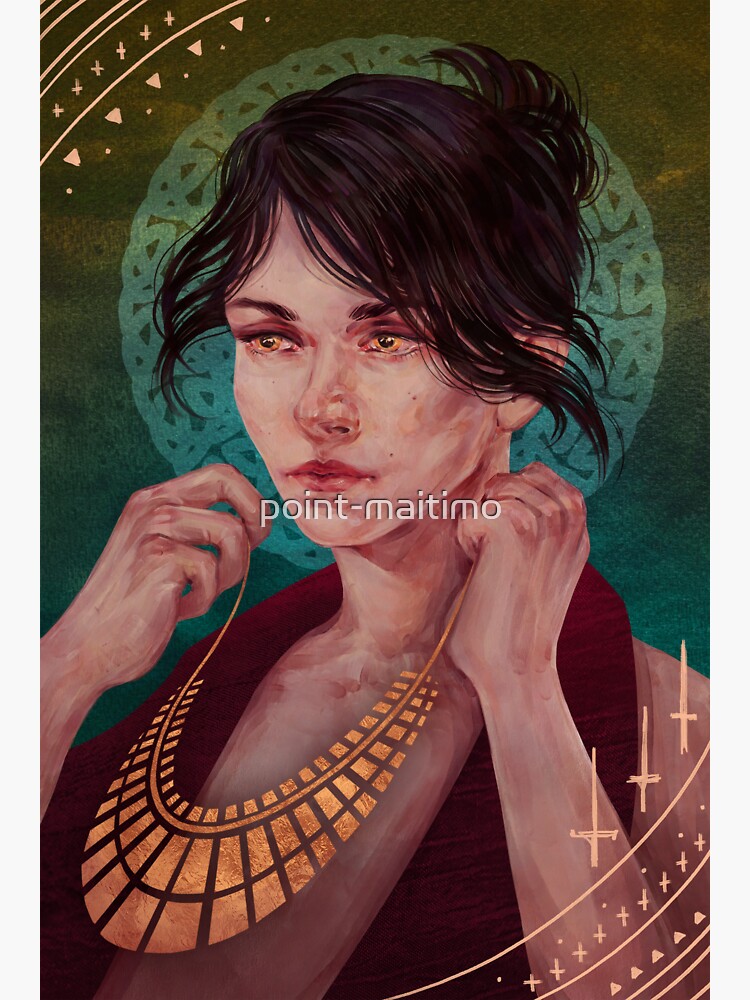 "Morrigan" Sticker for Sale by point-maitimo | Redbubble