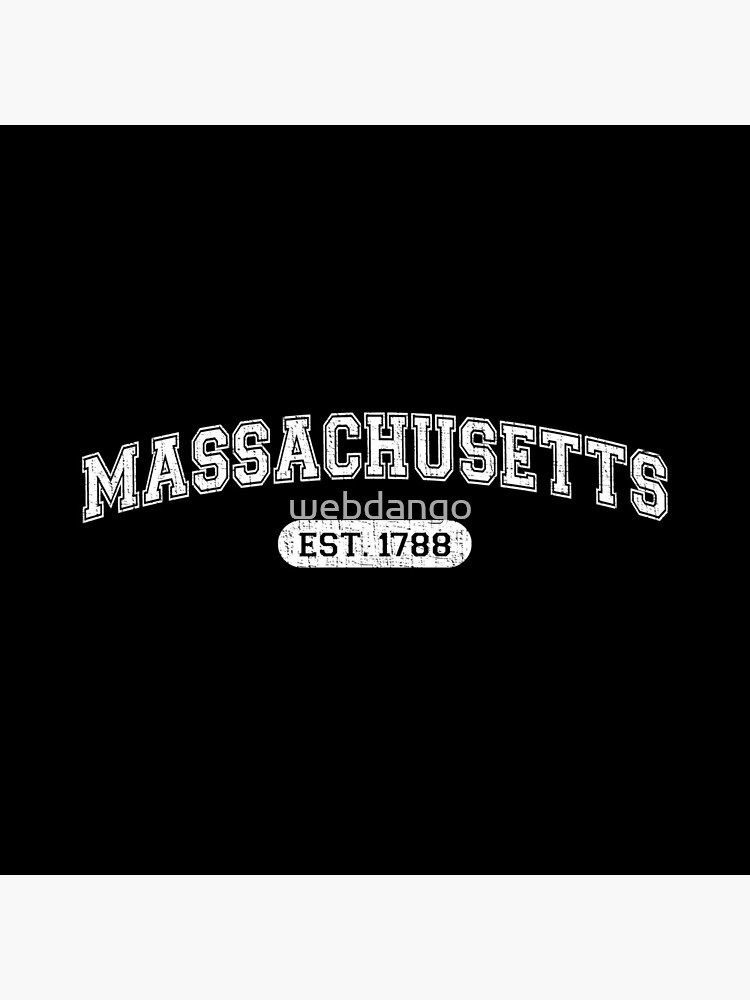 "Classic College-Style Massachusetts 1788 Distressed University Font ...