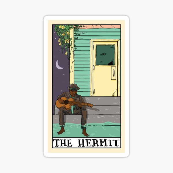 "The Hermit" Sticker for Sale by tiigerdad | Redbubble