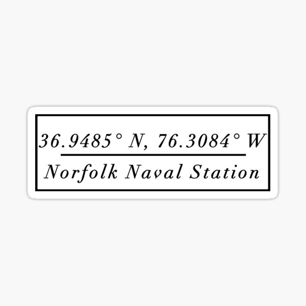 "Norfolk Naval Station" Sticker for Sale by cocreations | Redbubble