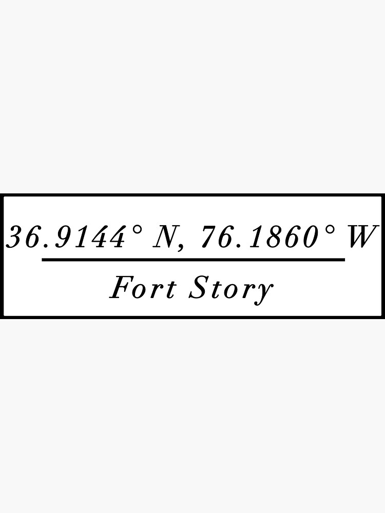 "Fort Story" Sticker for Sale by cocreations | Redbubble