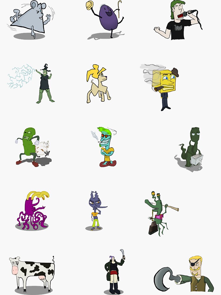 "Random Weirdos - Mini Sticker Set [15 count]" Sticker by ...