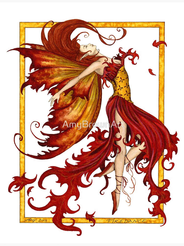 "Fire Dance" Sticker for Sale by AmyBrownArt | Redbubble