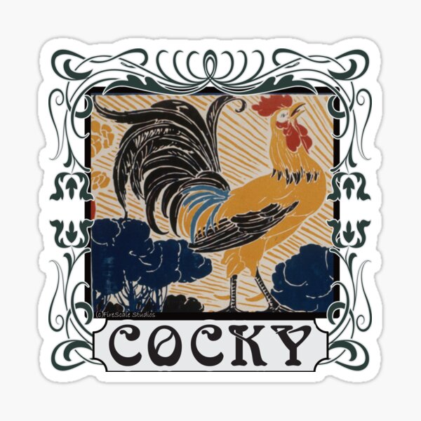 "Cocky" Sticker by ZophielMalfoy | Redbubble
