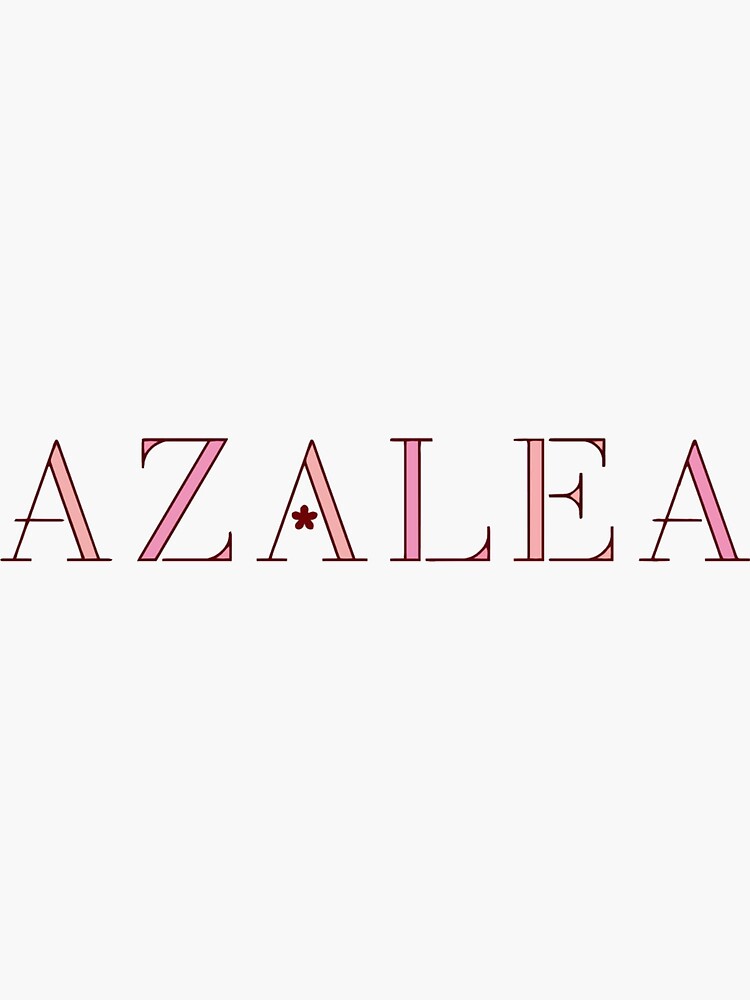 "AZALEA Logo" Sticker by gummigummi | Redbubble