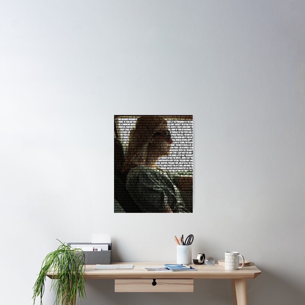 "amy dunne - gone girl script" Poster for Sale by andreluizvsa | Redbubble