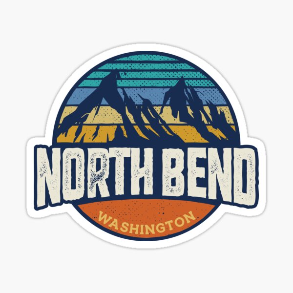 "North Bend, Washington - Vintage Mountain Buffalo Graphic Outdoor ...
