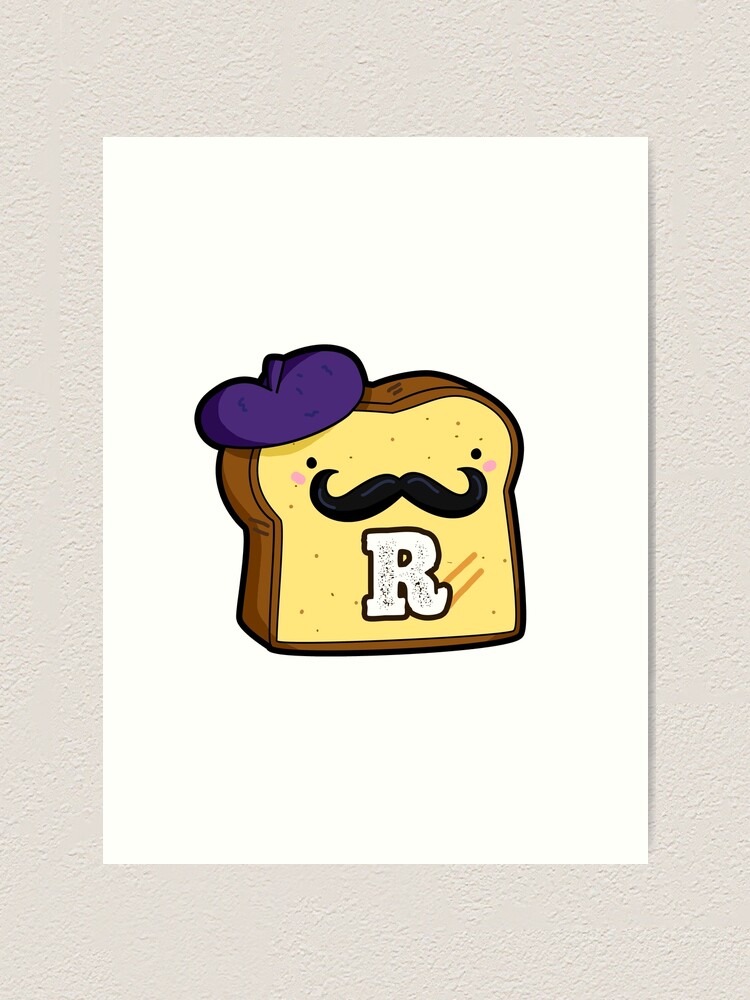 "Alphabet Letter R French Toast" Art Print by kidsmonogram | Redbubble
