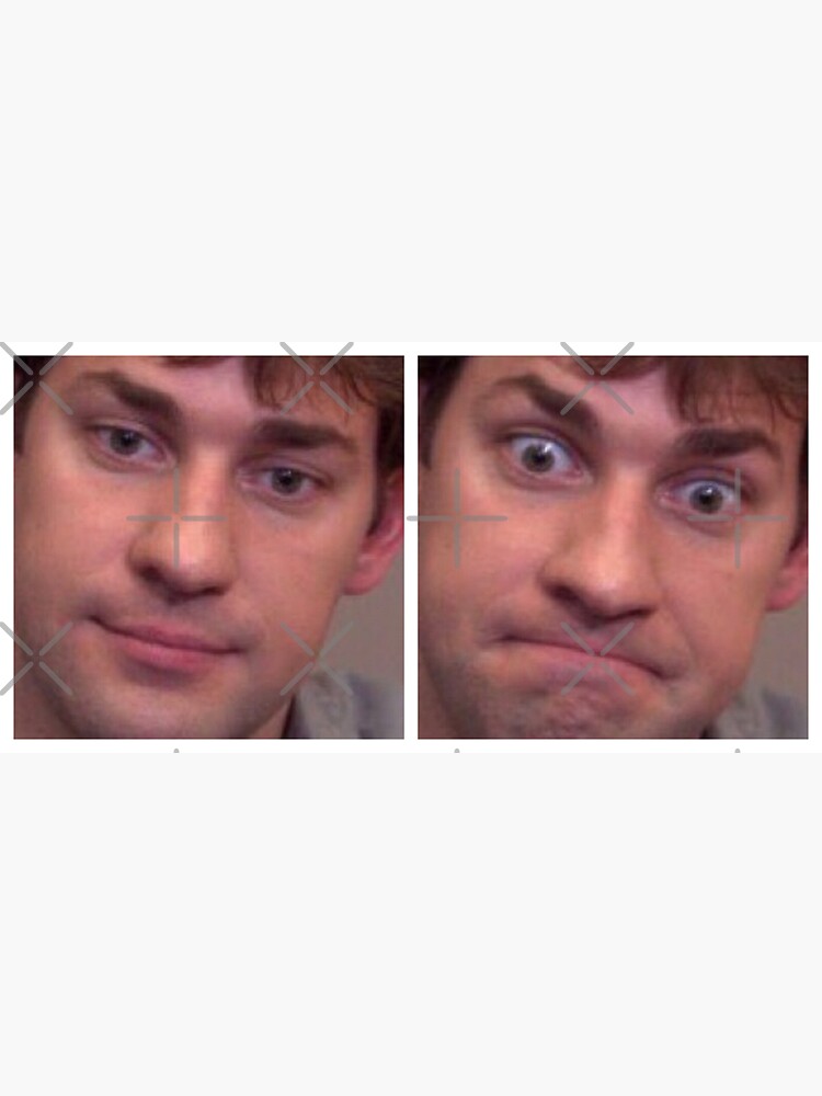 "the office jim meme" Sticker by reyskhaleesi | Redbubble