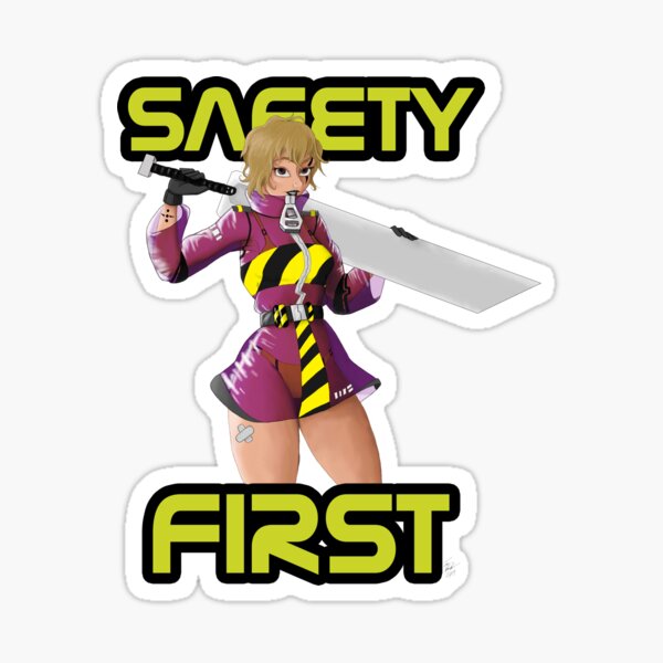 "Safety First" Sticker for Sale by JackieBrink | Redbubble