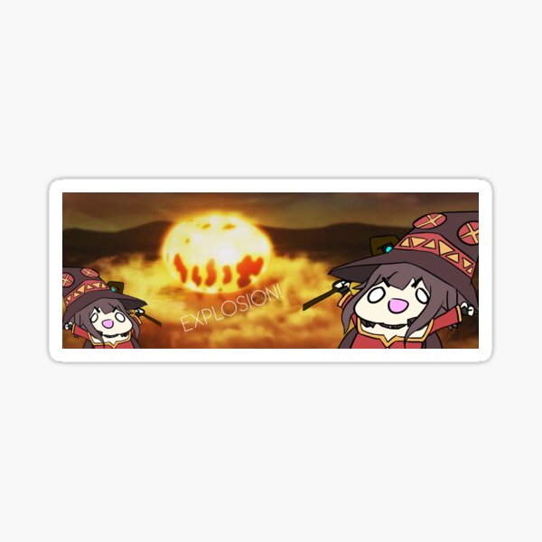 "Chibi Megumin Explosion Slap sticker" Sticker by keitabro | Redbubble