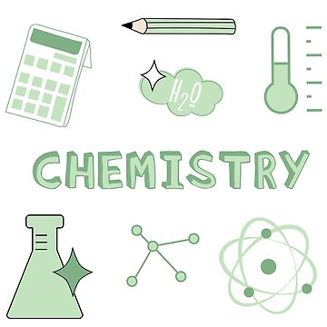 "Light Green Chemistry Subject Sticker Pack" Poster for Sale by The ...