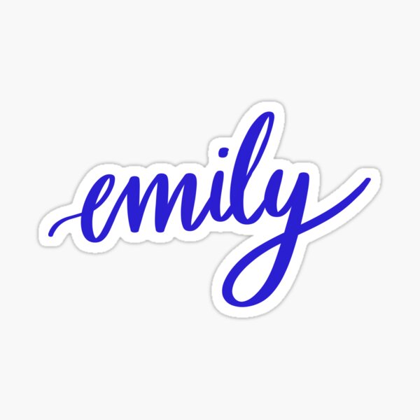 "emily" Sticker by ellietography | Redbubble