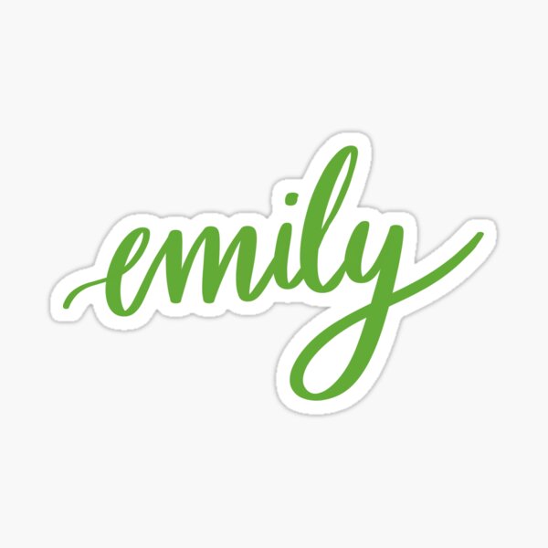 "Emily" Sticker by ellietography | Redbubble