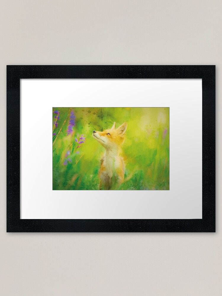 "Enchanted Fox" Framed Art Print by Amanda-Lakey | Redbubble
