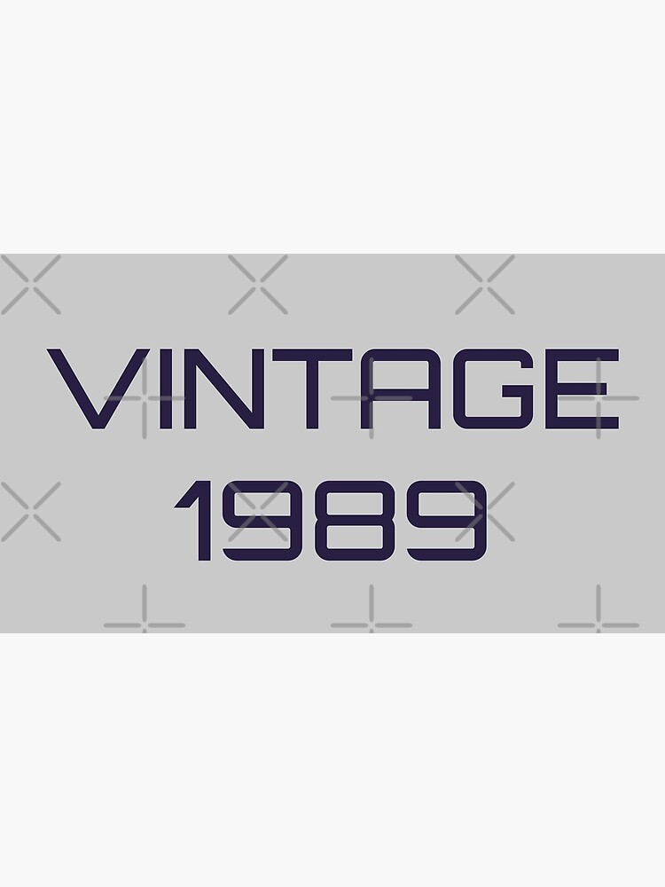 "Vintage 1989 statement text design 30th birthday tshirt tee clothing ...