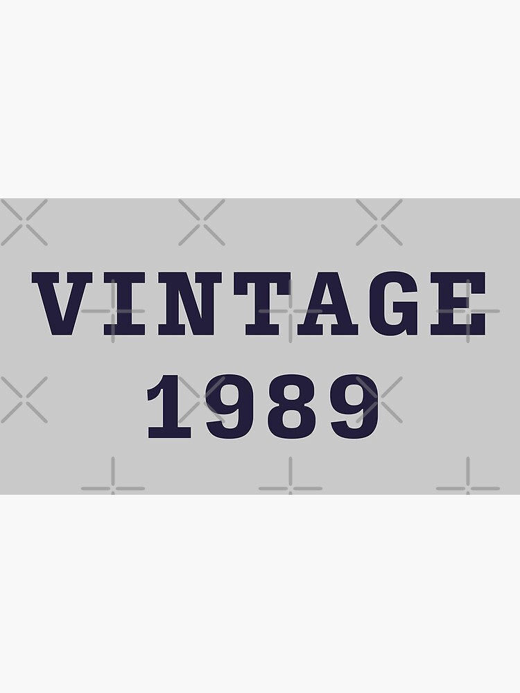 "Vintage 1989 statement text design 30th birthday tshirt tee clothing ...