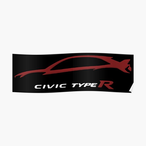 "Civic Type R" Poster by ScentedFur | Redbubble