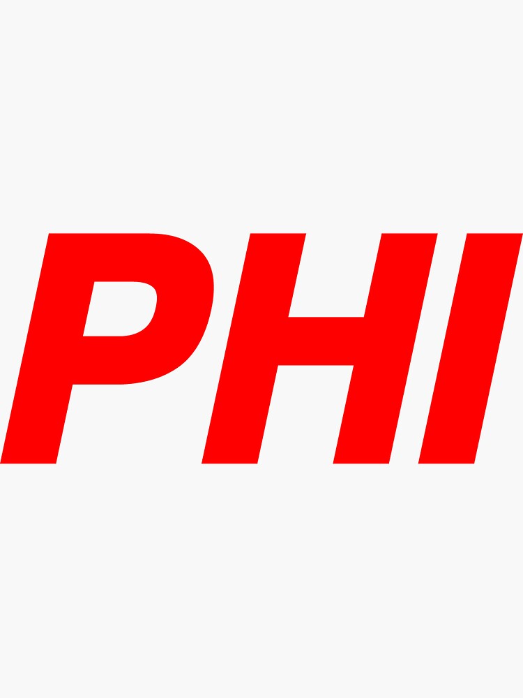 "Red Phi Sticker" Sticker for Sale by huldazheng | Redbubble