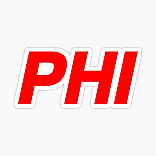 "Red Phi Sticker" Sticker for Sale by huldazheng | Redbubble