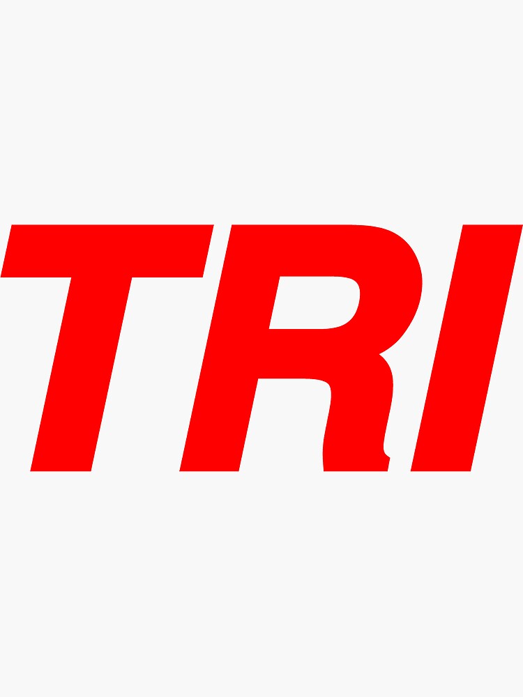 "Red Tri Sticker" Sticker for Sale by huldazheng | Redbubble