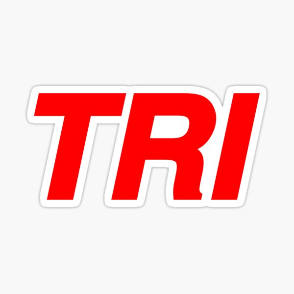 "Red Tri Sticker" Sticker for Sale by huldazheng | Redbubble
