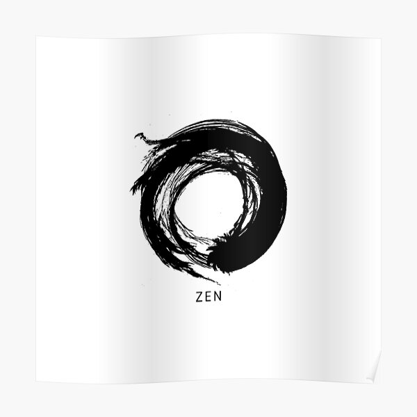 "Zen Enso Circle" Poster for Sale by murakamisstudio | Redbubble