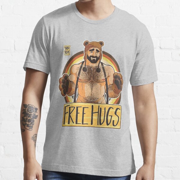 "free hugs" T-shirt for Sale by alwesgut | Redbubble | bobo bear t ...