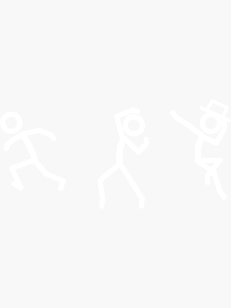 "Dancing manikins" Sticker by alwe-designs | Redbubble