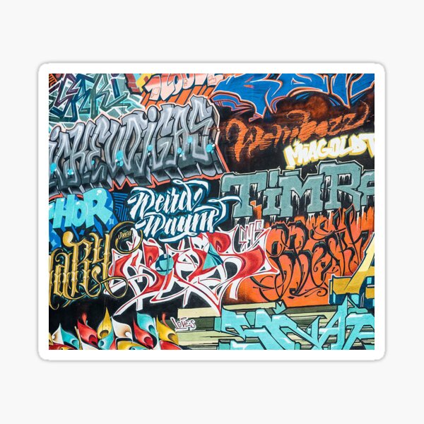 "Graffiti Word Street Art" Sticker by PODLizardWizard | Redbubble