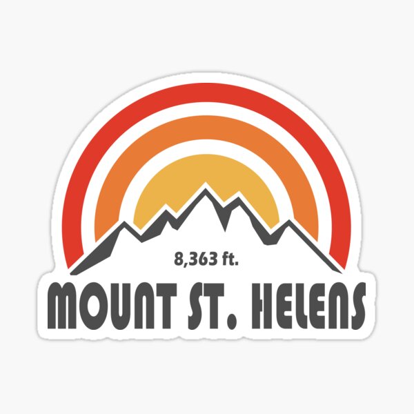 "Mount St. Helens" Sticker for Sale by esskay | Redbubble