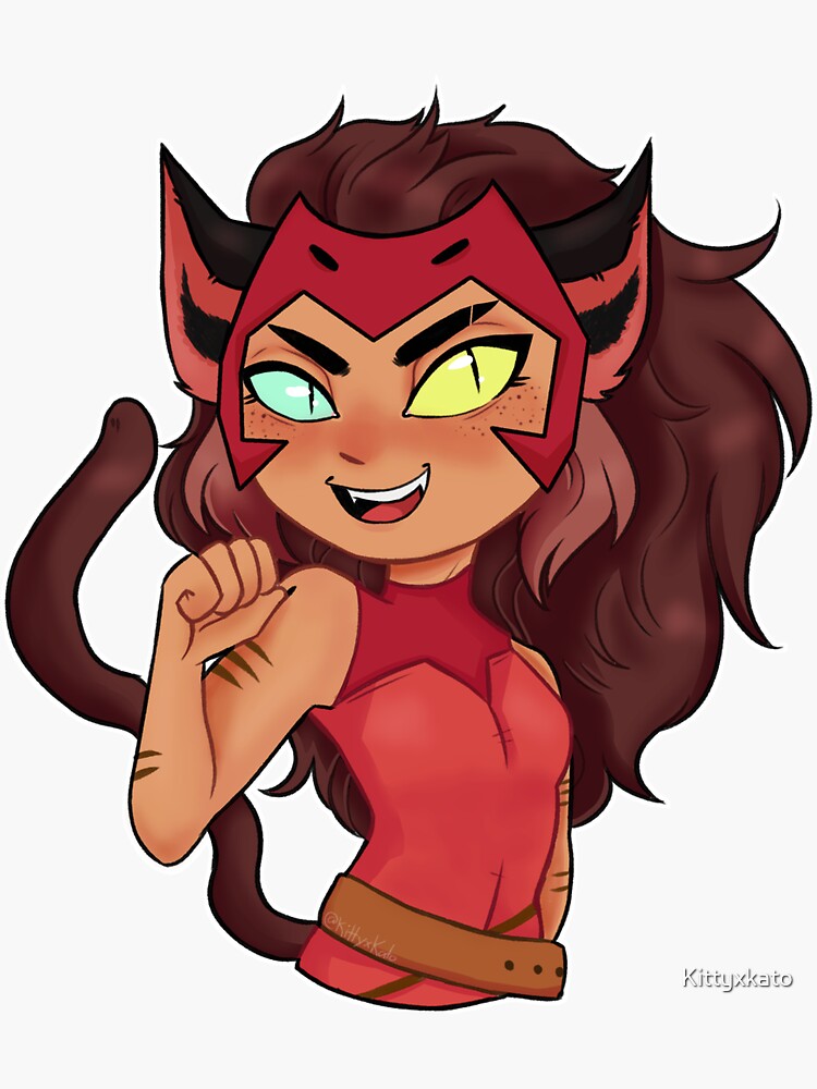 "She Ra Catra Artwork " Sticker for Sale by Kittyxkato | Redbubble