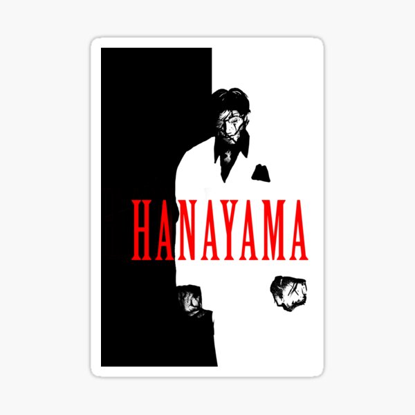 "Scarface Hanayama" Sticker for Sale by biotwist | Redbubble