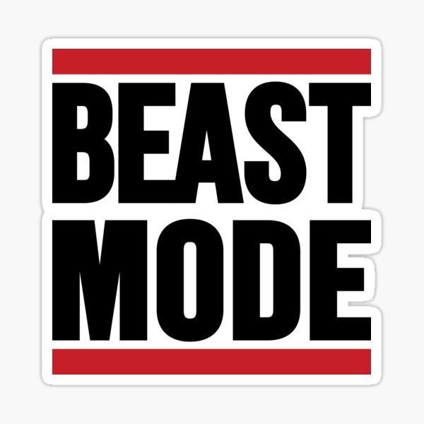 "Beast Mode Bodybuilding Gym Workout" Sticker for Sale by ...