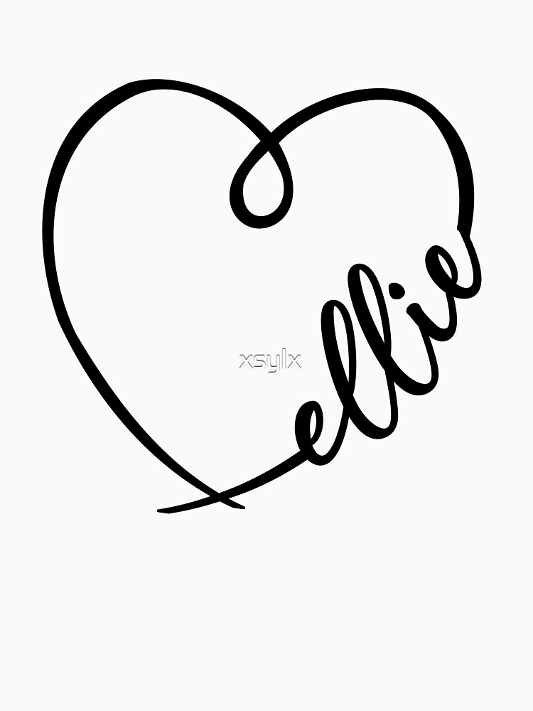 "Ellie First Name Cute Name Tag First Name Personalized Calligraphy ...