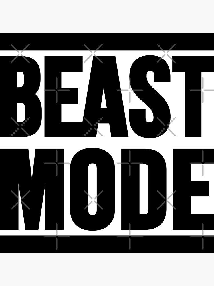 " Beast Mode Workout " Poster by VectorDesigner | Redbubble