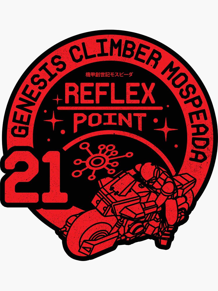 "Reflex Point - Genesis Climber Mospeada (aka Robotech)" Sticker for ...