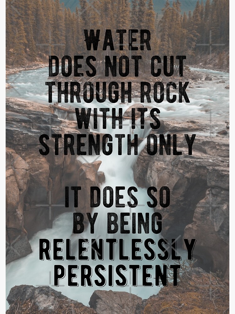 Water Persistence Quote
