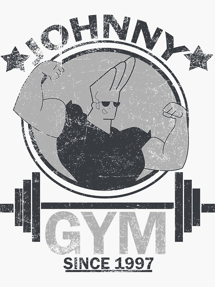 "johnny gym" Sticker by absolemstudio | Redbubble