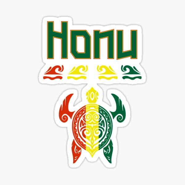 "Polynesian Sea Turtle Honu" Sticker for Sale by Bentaperture | Redbubble
