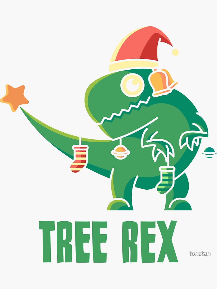 "Tree Rex" Sticker for Sale by tonstan | Redbubble