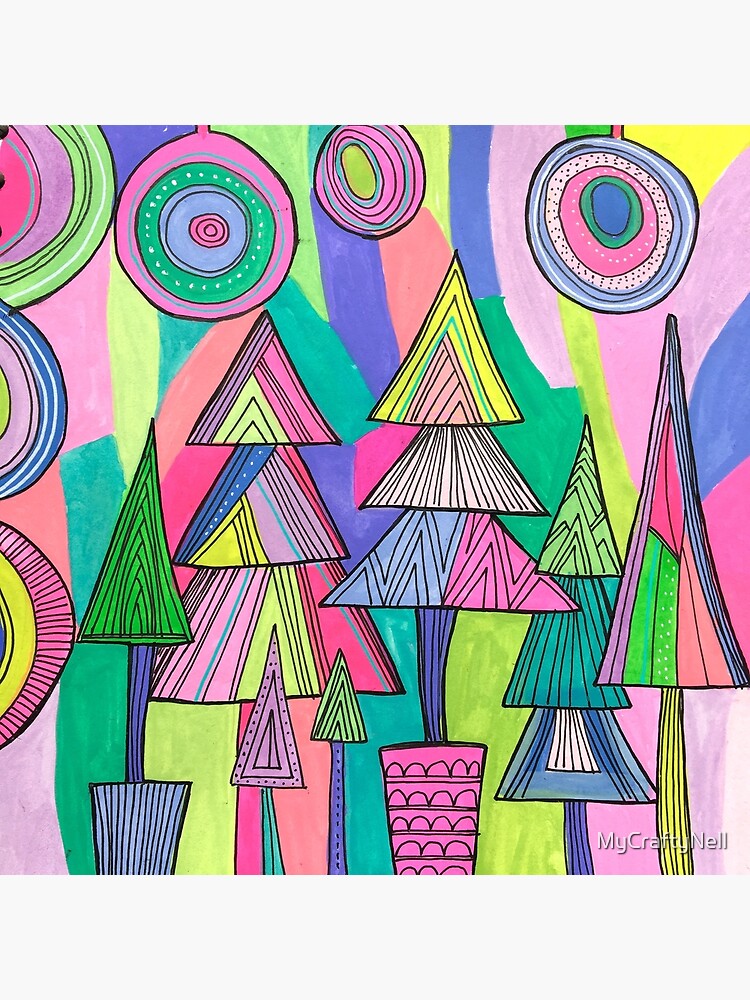 "Funky Christmas " Poster by MyCraftyNell | Redbubble