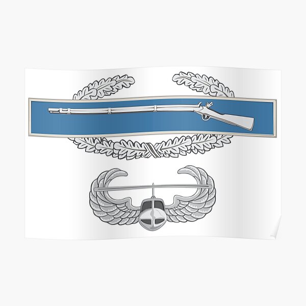 Combat Infantry Badge Cib And Air Assault Poster For Sale By Jcmeyer Redbubble