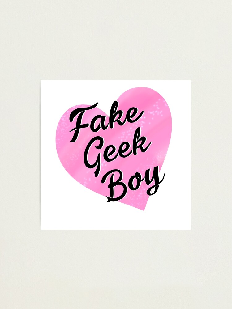 "Fake Geek Boy " Photographic Print by Saltsaidsweet | Redbubble