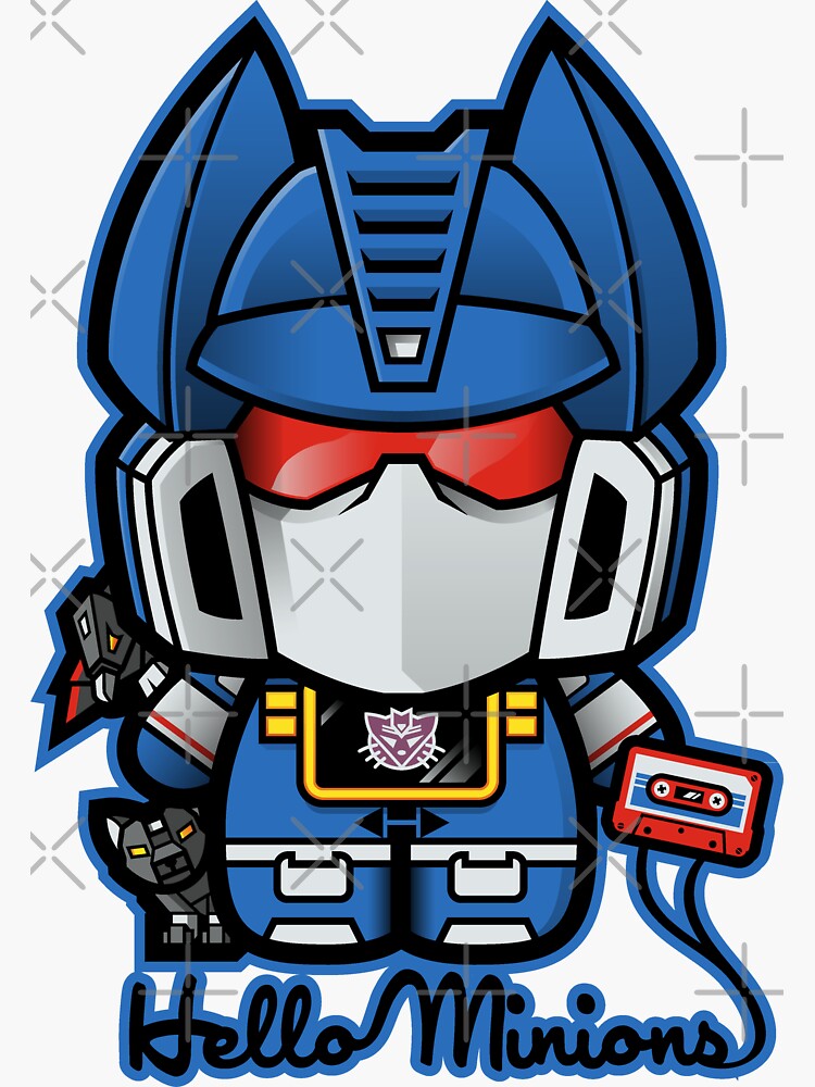"Hello Minions" Sticker for Sale by harebrained | Redbubble