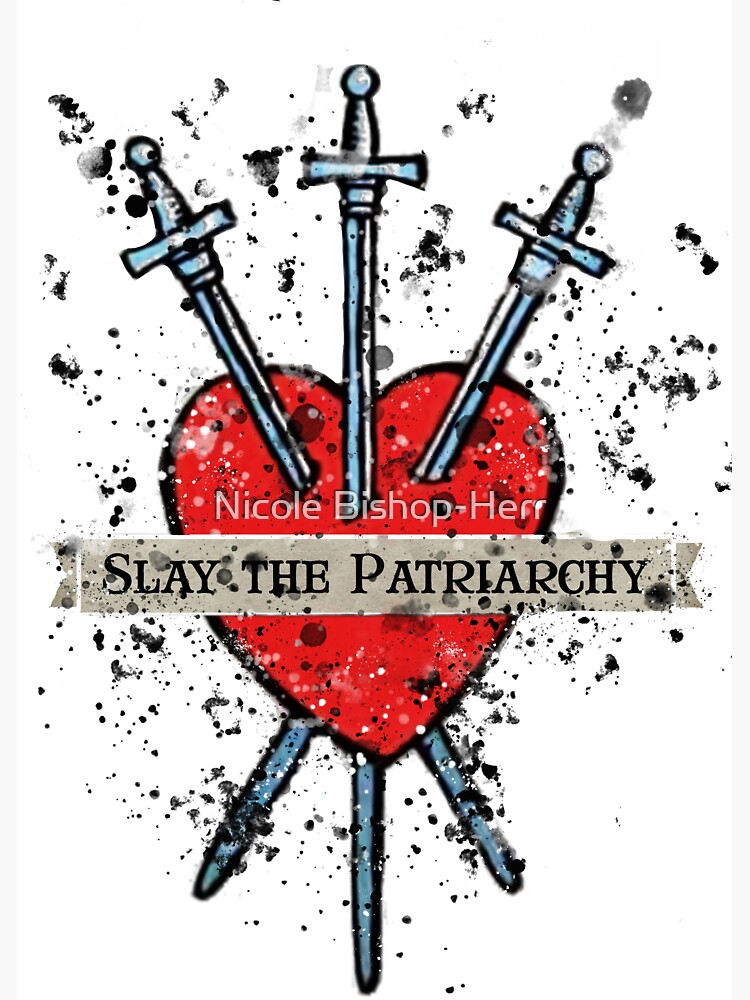 "Slay the Patriarchy ~ Three of Swords" Sticker for Sale by studi03 ...
