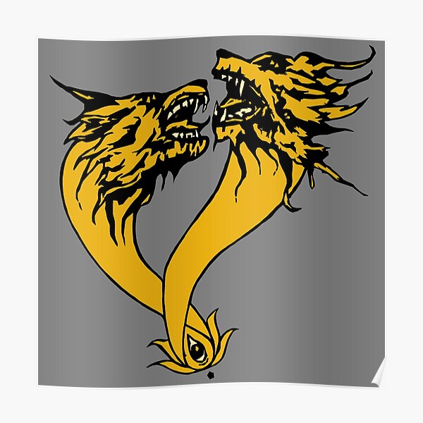 "Two Wolves" Poster for Sale by SyansAshes | Redbubble