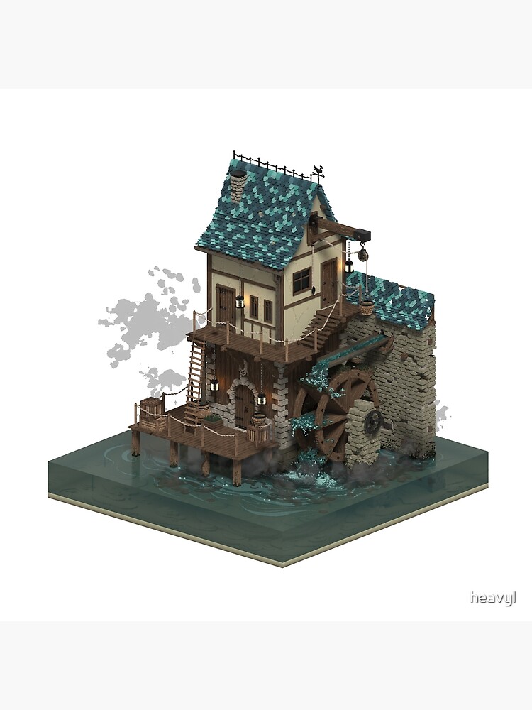 "Medieval Factory" Poster by heavyl | Redbubble